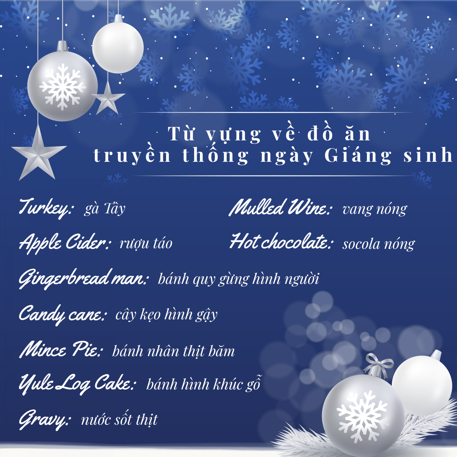Bộ Từ Vựng Tiếng Anh Chuyên Đề Giáng Sinh Bạn Đã Bỏ Túi Hết Chưa?